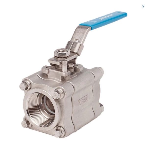 Valmet 4000 Ball Valve, 1in NPT, Delrin, SS