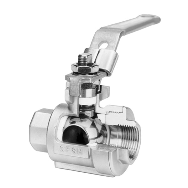 Valmet 6F Ball Valve, 1/2in NPT, SS