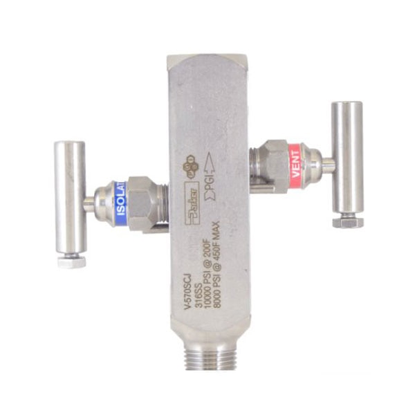 Parker PGI Manifold, Block and Bleed, .187 Orifice